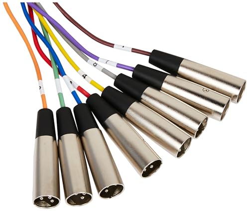 HOSA Balanced Snake DB25 to XLR3M - (16 Feet) (Black)
