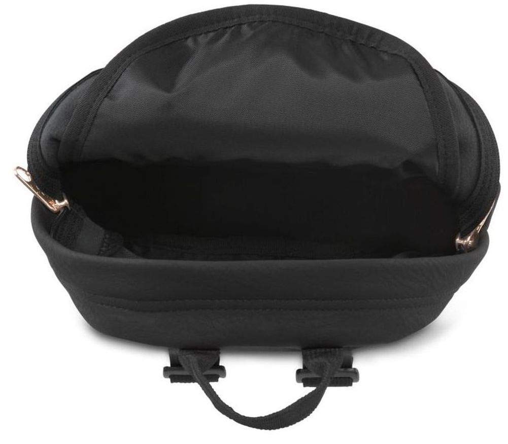 JanSport Half Pint 2 FX Mini Waistpack - Black/Rose Gold Tassel