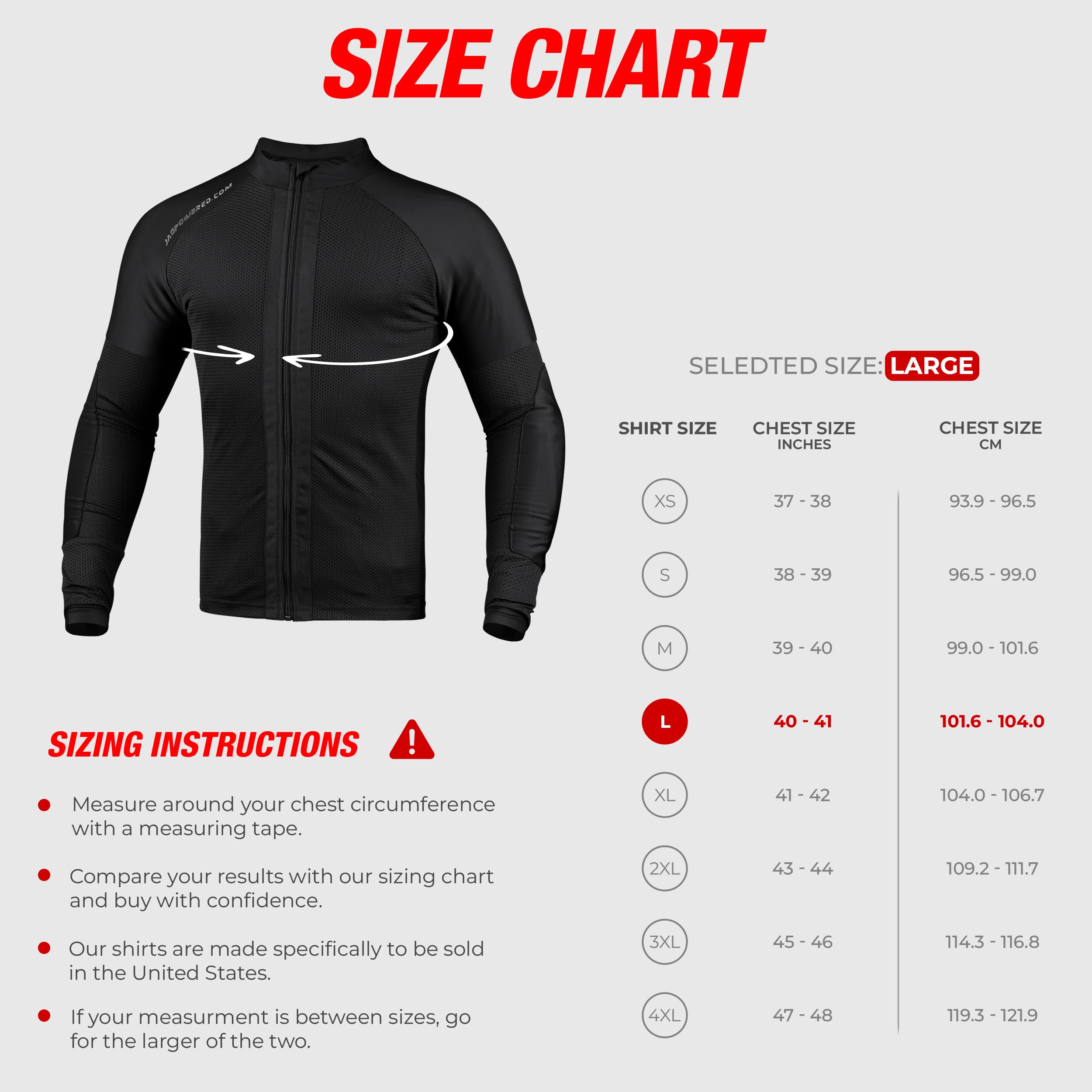J.A.G. Mesh Motorcycle Shirt for Men with Protective C E Level 2 Padded Shields (US, Alpha, X-Large, Regular, Regular, Black)