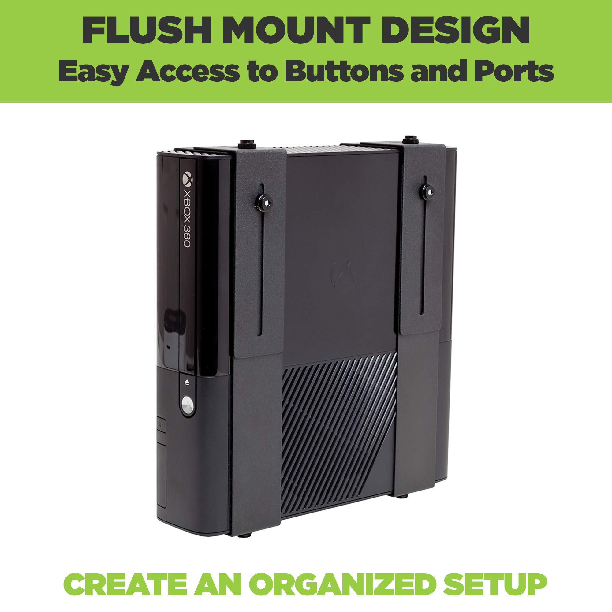 HIDEit Mounts Uni-MW Mount - Patented in 2015, Made in USA - Steel Adjustable Medium and Wide Device Wall Mount, Hide Your Cable TV Box, Game Consoles, Set-Top Boxes, Satellite Receivers and More
