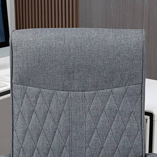 Vinsetto High-Back Home Office Chair, Computer Desk Chair with 360 Degree Swivel, Adjustable Height and Tilt Function, Dark Grey