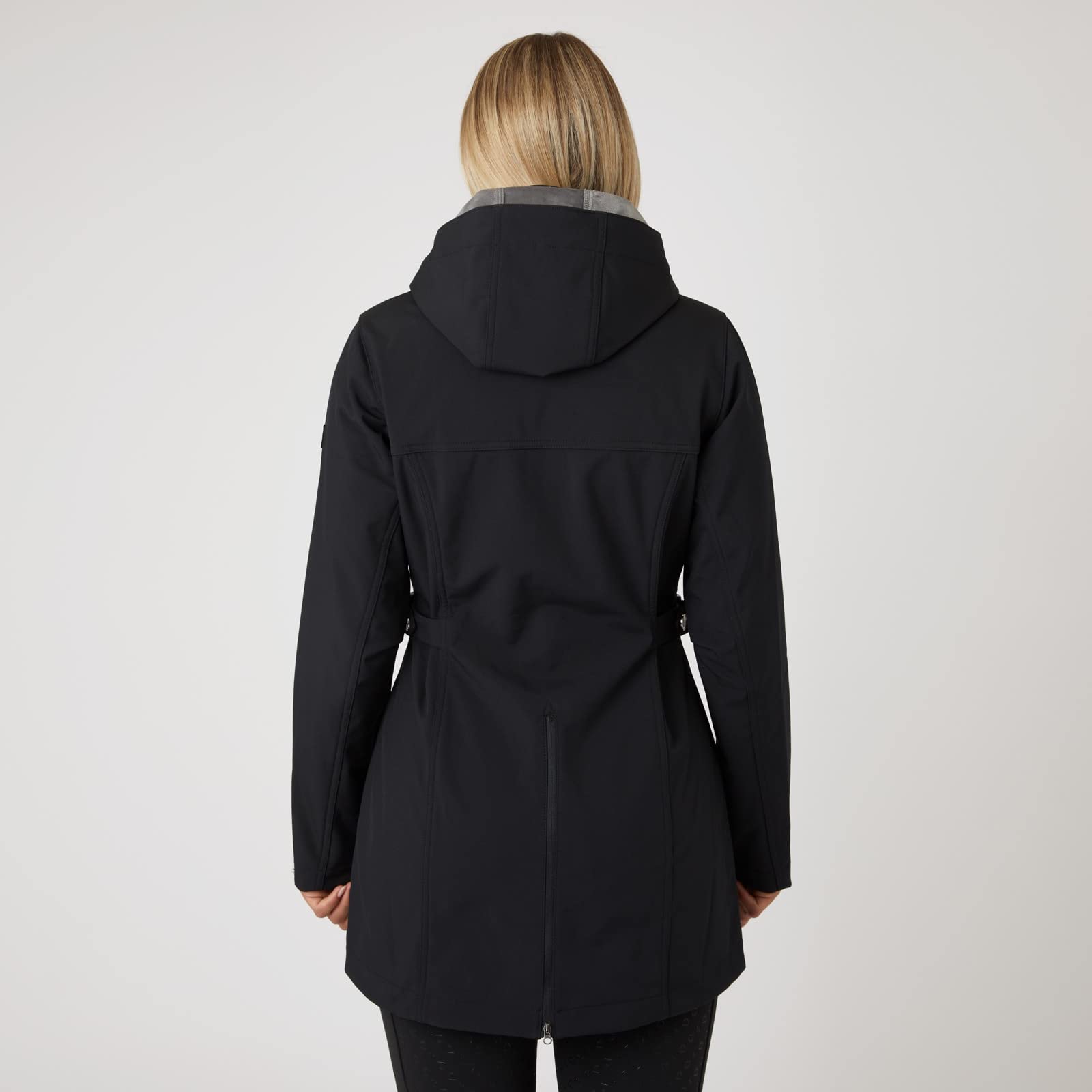 Horze Freya Womens Long Softshell Jacket - Black - 8