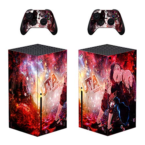 Japan Ghost Decals Stickers Full Set Faceplate Skin for X-box-One-Series X Protection Kit by KAJAL MANI