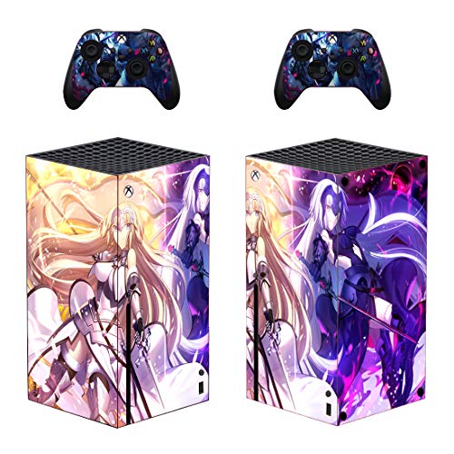 KAJAL MANI X-box-One-Series X Skin Set Stay Night HD Printing Faceplate Protective for Console, Controller Skin Decal