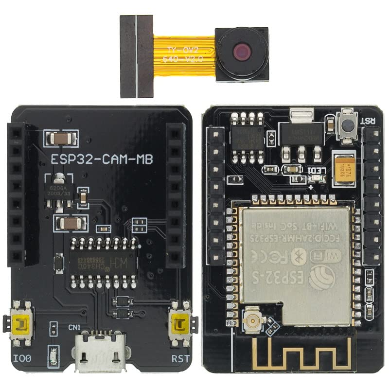 TAOZUYING ESP32-CAM-MB WiFi Module ESP32 Serial to WiFi ESP32 CAM Development Board 5V Bluetooth with OV2640 Camera Module DIY (Color : ESP32-CAM-MB)