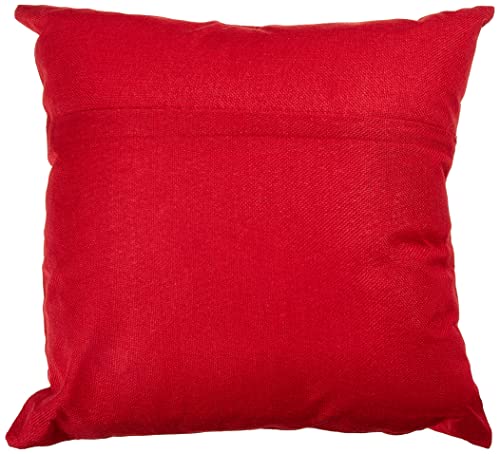 Violet Linen Seasonal Xmas Christmas Holiday Glories Pattern, Polyester Embroidered Jacquard, Ornaments, 18 Inch x 18 Inch, Square, Decorative Accent Throw Pillow