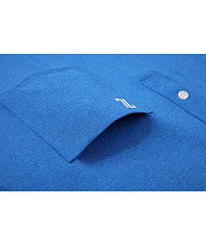LLdress Polo Shirts for Men Short Sleeve Summer Casual Golf Basic Casual Collared Shirts, Deep Indigo XL