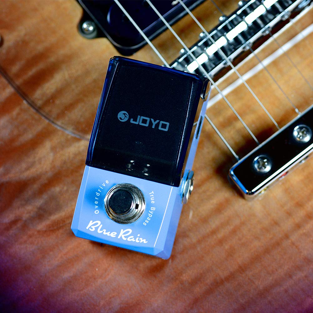 JOYO Overdrive Mini Pedal for Electric Guitar Pedal Effect - True Bypass Ironman Series (Blue Rain JF-311)