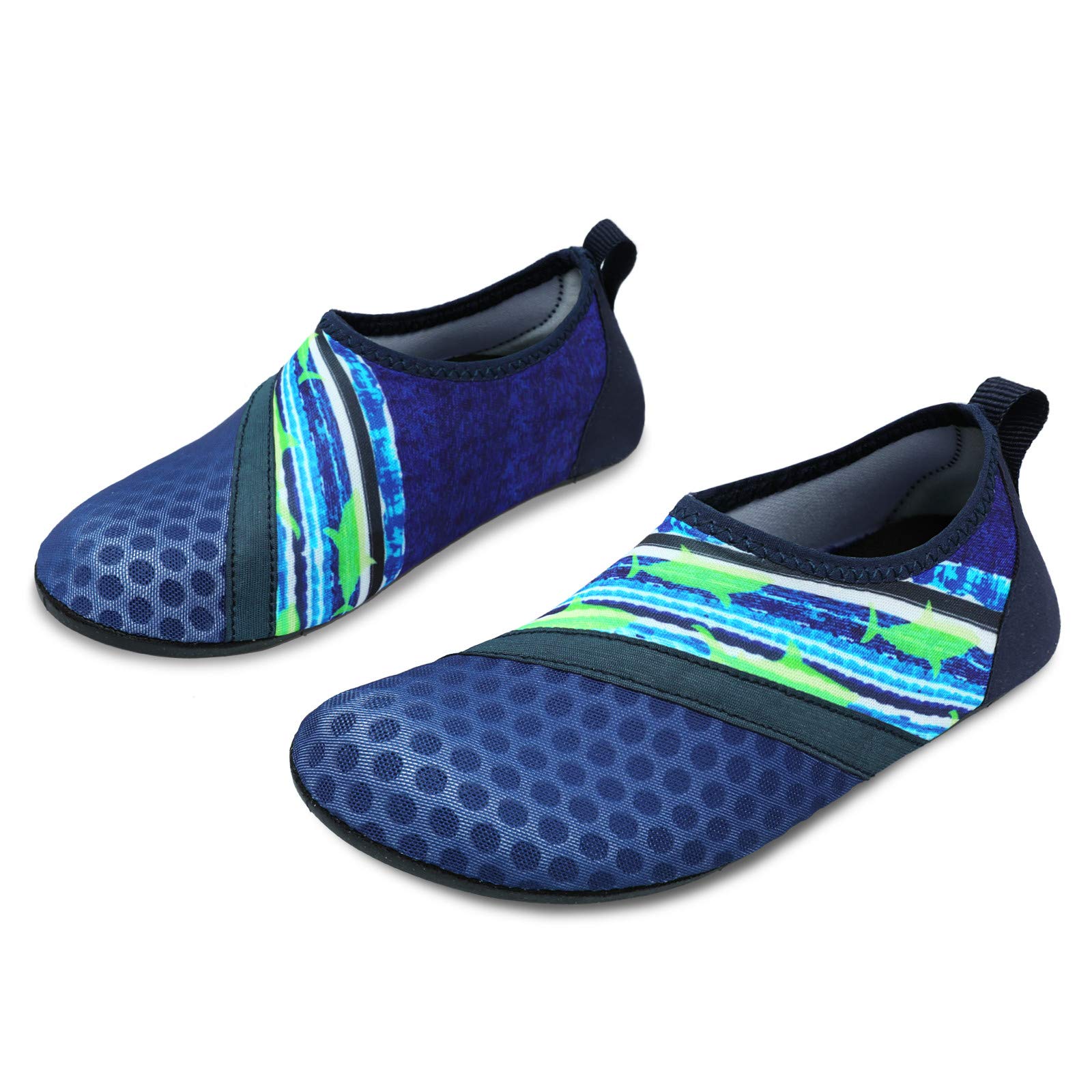 JIASUQI Summer Beach Pool Water Shoes Sock for Kids Boys Girls Splice Navy US 2.5-3 M Little Kid