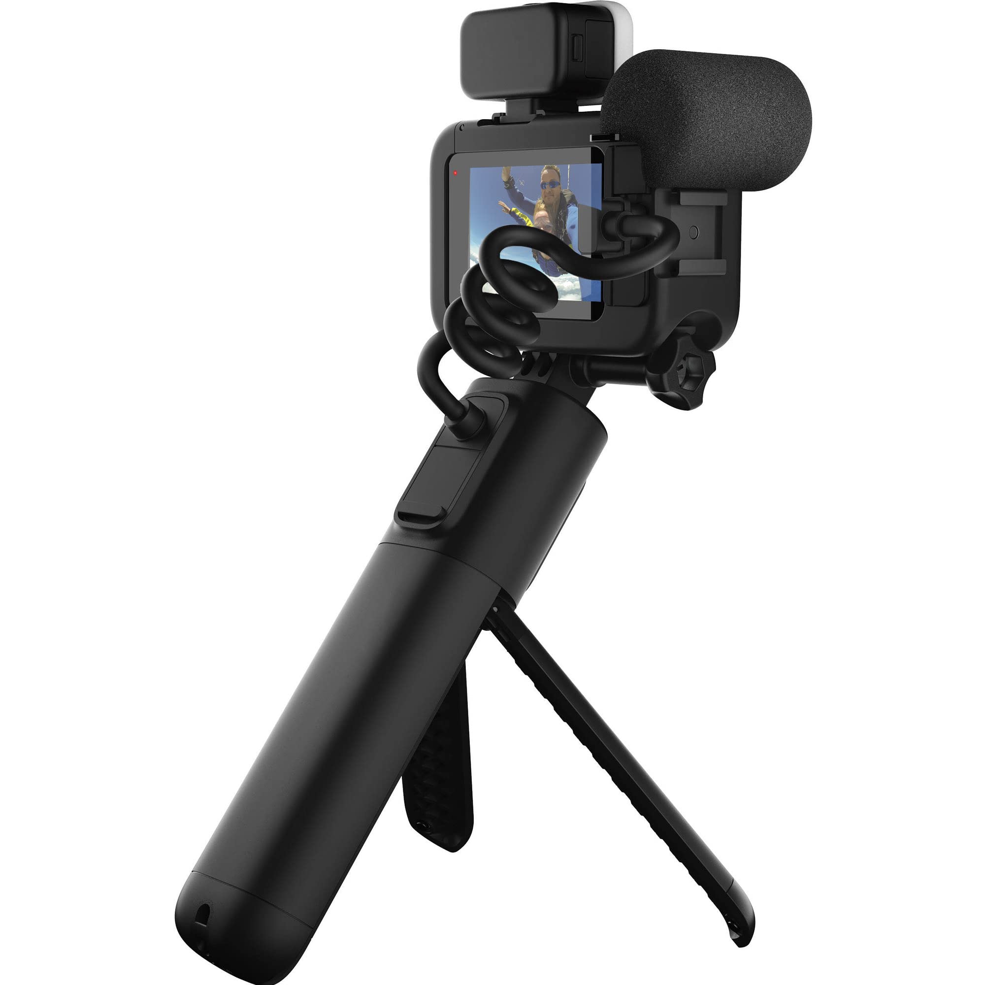 GoPro HERO11 Black Creator Edition - Includes Volta (Battery Grip, Tripod, Remote), Media Mod, Light Mod, Enduro Battery - Waterproof Action Camera + 64GB Extreme Pro Card and Extra Battery