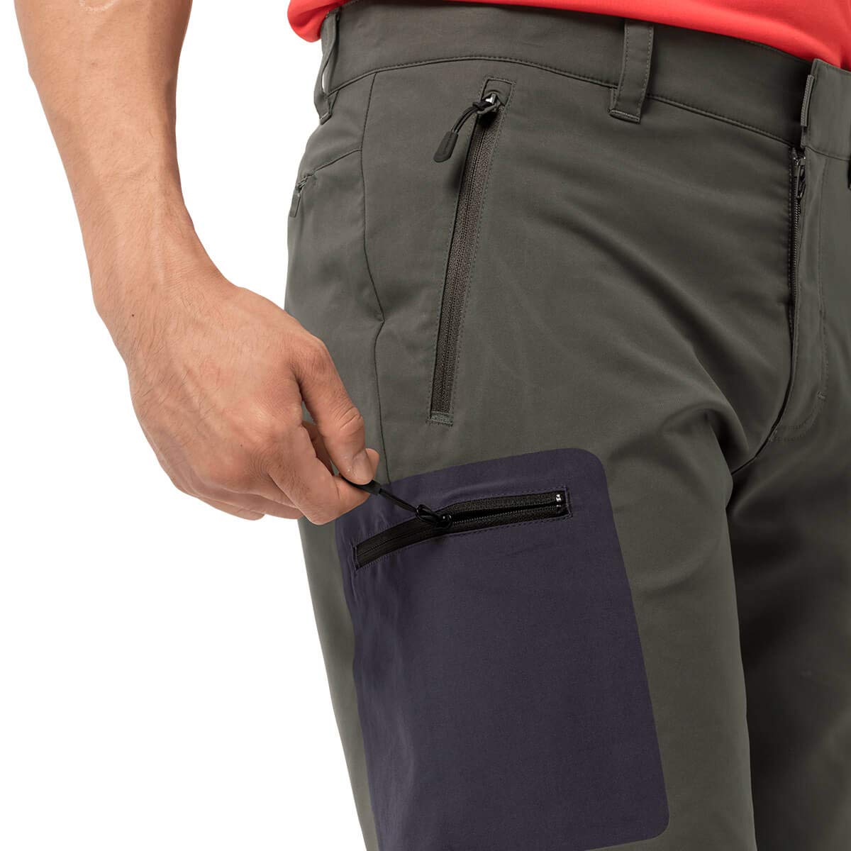 Jack Wolfskin Mens Active Track Shorts Men, Grape Leaf, XL Reg
