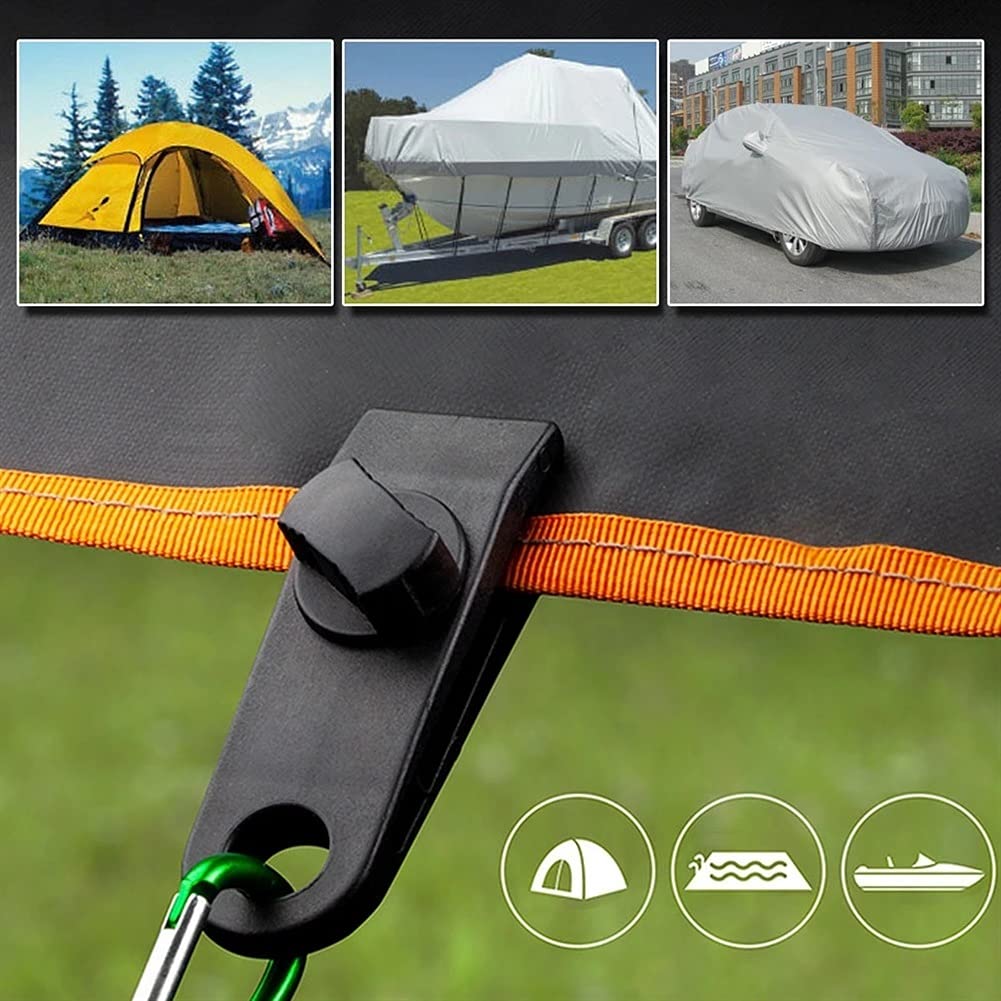 LMMDDP 10pcs Clips Heavy Duty Durable Premium Lock Grip Awning Clamp for Canopies Camping Tarps Caravan
