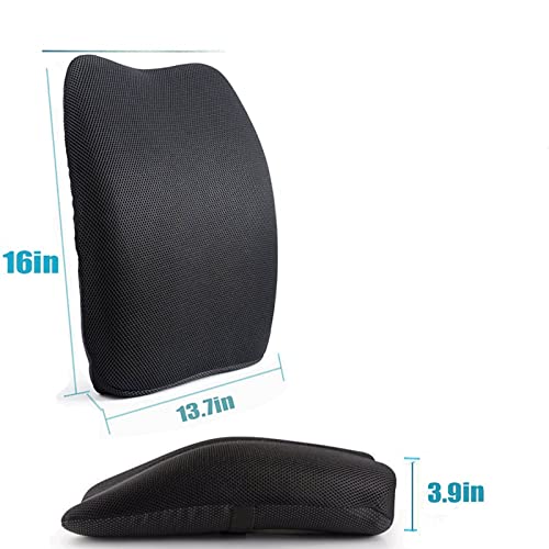 KIFRAL Neck Pillow Lumbar Support Back Cushion,Back Pillow for Office Chair and Car Seat,Ergonomic Pillow Memory Foam Orthopedic Backrest for Couch