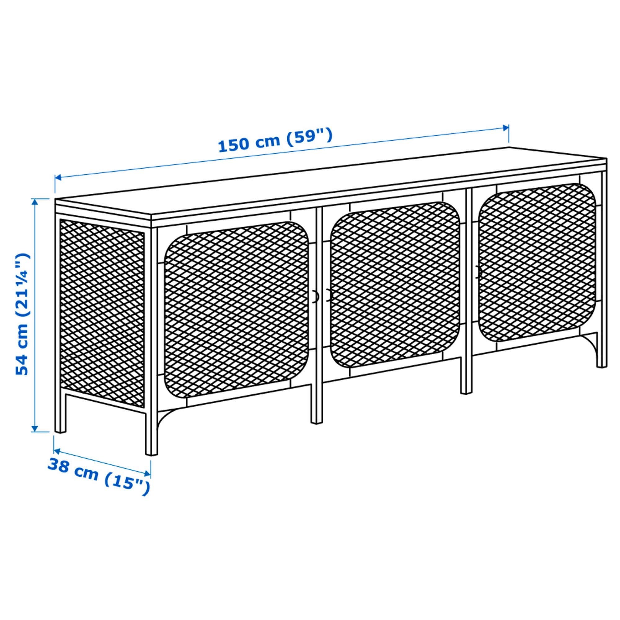 IKEA Fjällbo TV Unit, Black