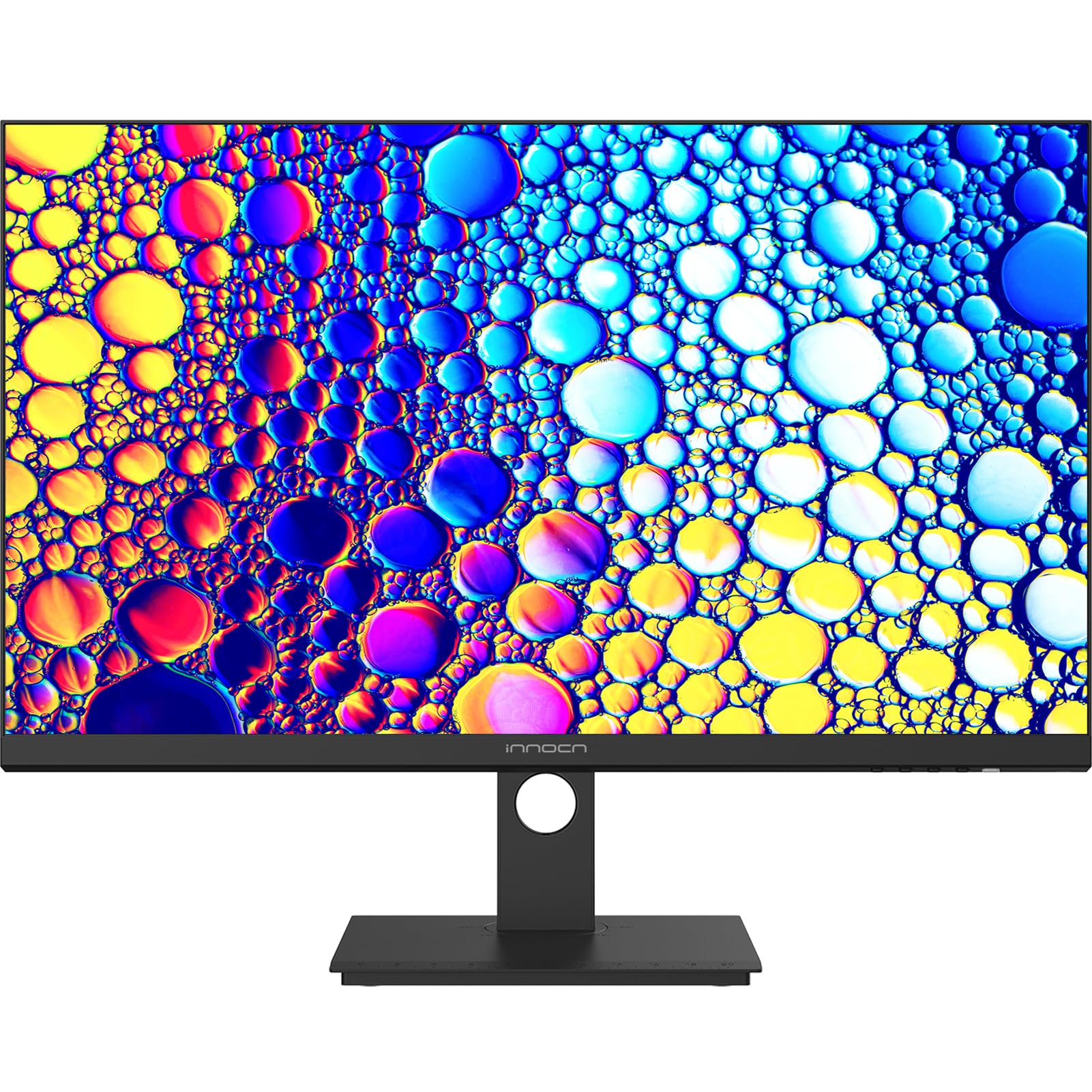 INNOCN 27 Inch 4K Monitor Computer UHD 3840 x 2160 LCD IPS Display, HDR400, USB Type C DP HDMI PC Monitor, 1.07B+ Colors, Built-in Speakers, Pivot/Height Adjustable Stand, Black