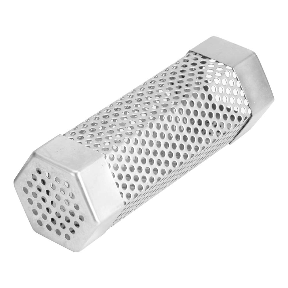 Headerbs Smoke Generator Stainless Steel Grill 6 Inch Smoker Tube Barbecue Tools Barbecue Smoker for Portable Grills Charcoal Gas Electric (#2)