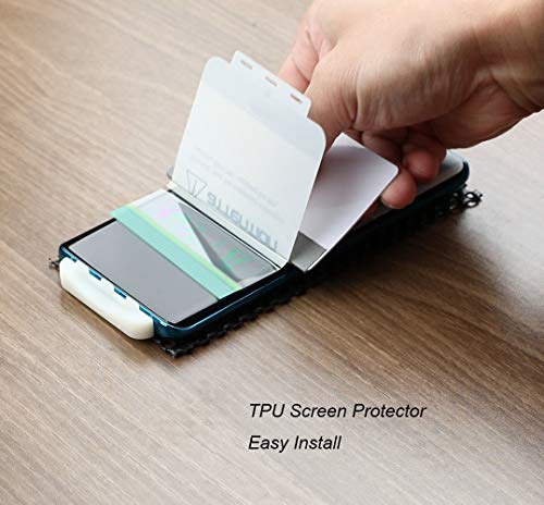 Ibywind Screen Protector For OnePlus 8,with 2Pcs Flexible TPU Film,1Pc Camera Lens Protector,1Pc Backing Carbon Fiber Film [Fingerprint Reader,Easy to install]