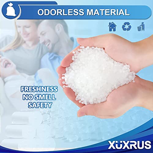 XUXRUS Small Trash Bags 3 Gallon, White Garbage Bags for Bathroom,Kitchen,Office,Bedroom,200 Counts Fit 8~10 Liter Wastebasket Trash Can