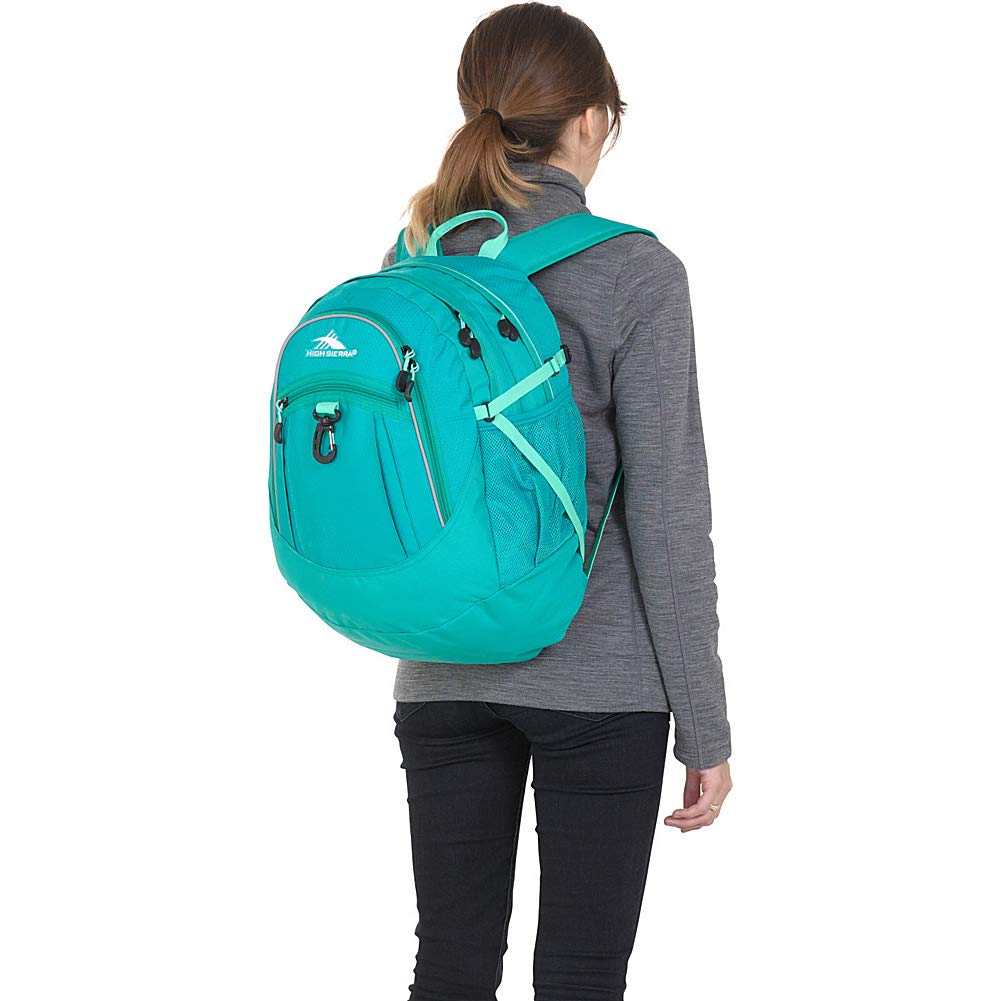 High Sierra Fatboy RVMP Backpack, Tropic Leopard/Tropic Teal, One Size