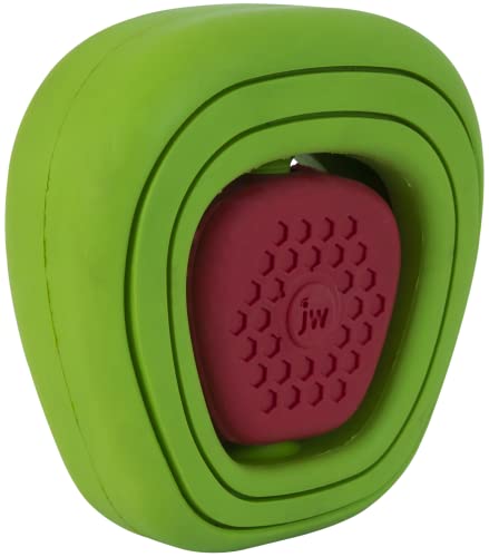 JW CHEW-EE Dental Dog Chew Toy; Cleans Your Pet's Teeth and Gums As They Play; Add Their Favorite Flavors, Apple Core