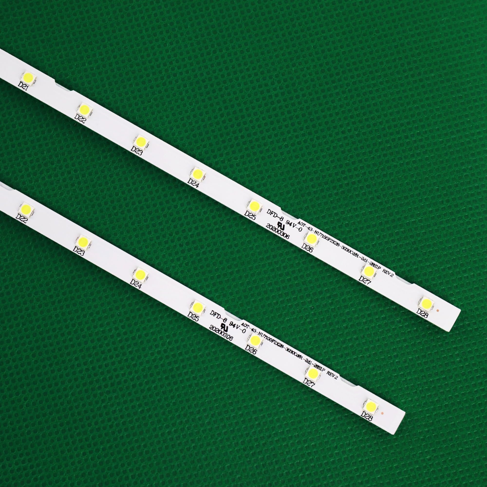 JIBELL LED Backlight Strip 28 Lamp for Sam 43" TV UE43NU7100U AOT_43_NU7100F_2X28_3030C BN44-00947A UE43NU7120U UE43NU7170U