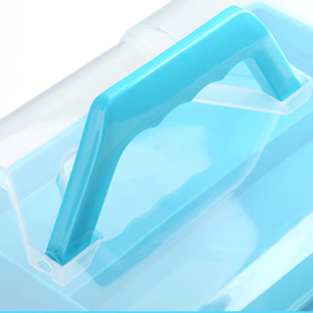 LMMDDP Fishing Gear Accessories Storage Box Portable Box Multifunctional Plastic Three-layer Fishing Tool Box Storage Box