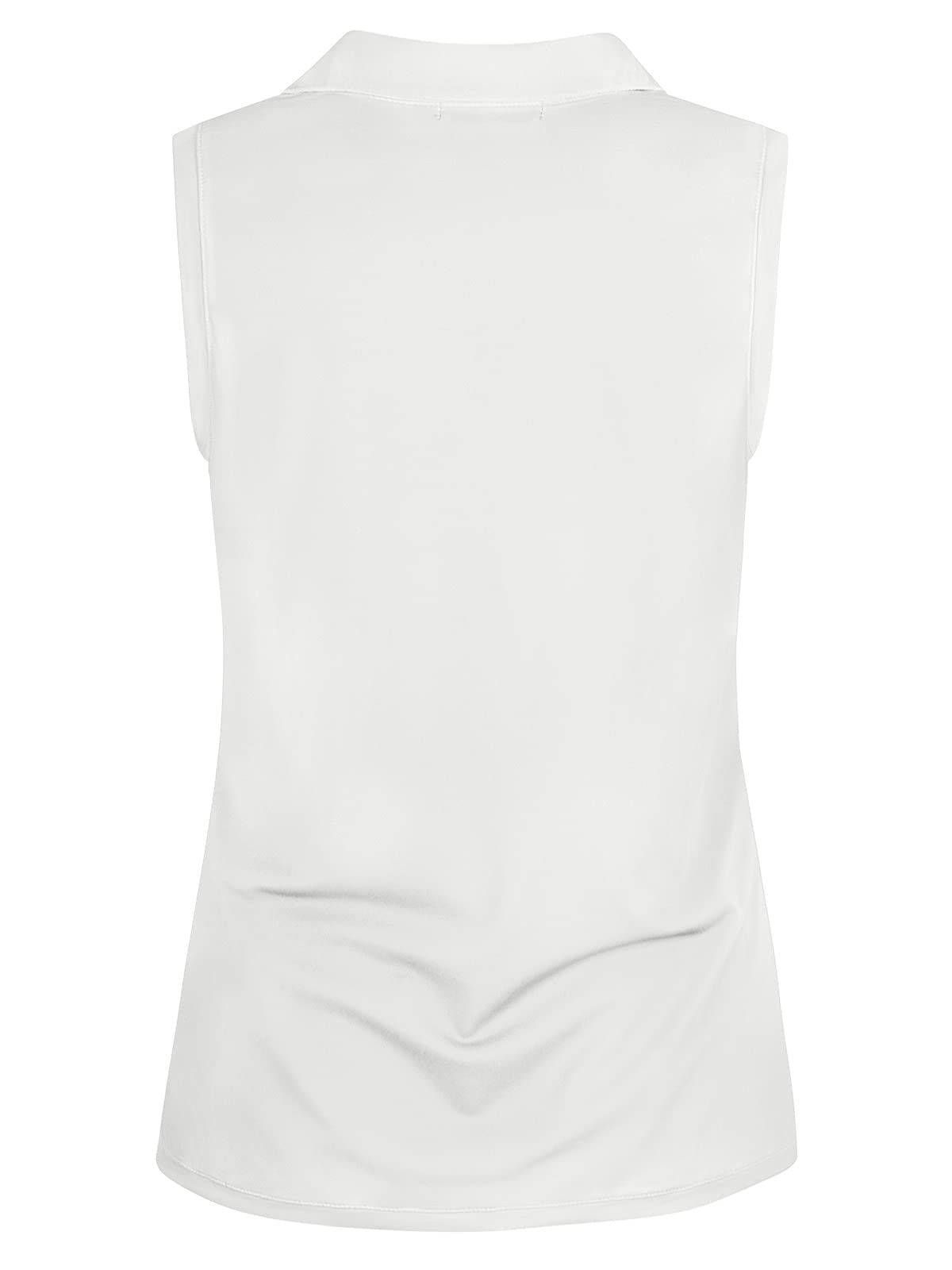 LASLULU Golf Polo Shirts Short Sleeve Moisture Wicking Golf Apparel Lady Golf Tops(White-01 Large)