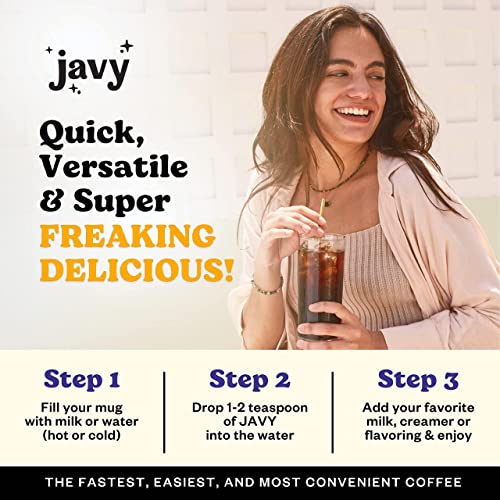 Javy Coffee Concentrate - Cold Brew Coffee, Perfect for Instant Iced Coffee, Cold Brewed Coffee and Hot Coffee, 35 Servings