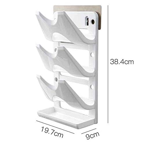 WWFS Pot Cover Rack Wall Hanging, Punch-Free Multifunctional Cutting Board Rack, Shelf for Pot Cover, Chopping Board Storage Rack