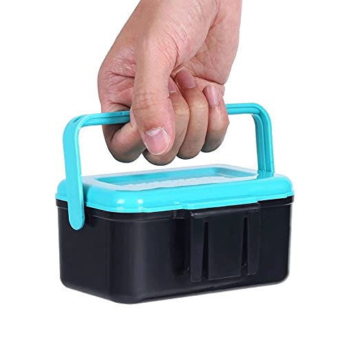 LMMDDP Portable and Durable Plastic Fishing Tackle Box Portable Fishing Bait Storage Box