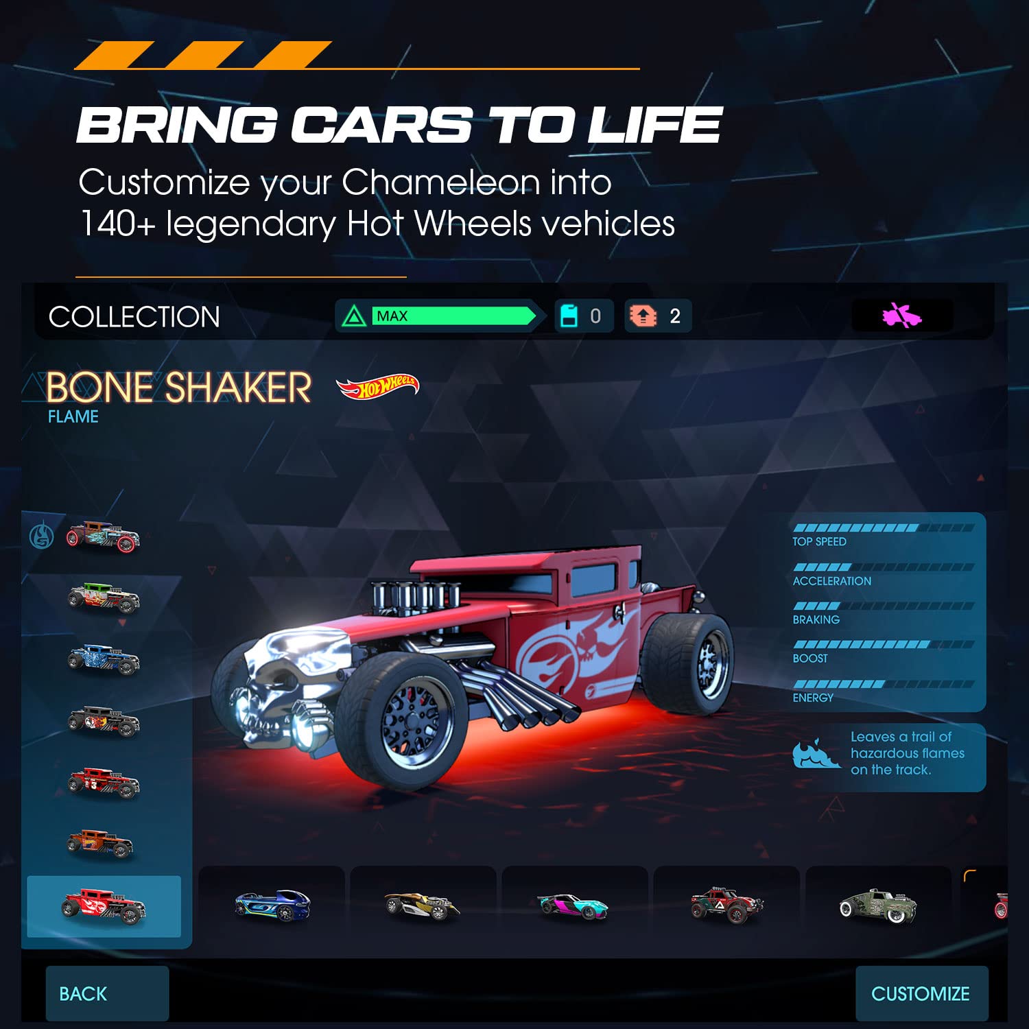 Hot Wheels: Rift Rally - Mixed Reality Driving Game - 140+ Legendary Hot Wheels - Multiple Game Modes - Customizable In-home Track - For PS 4/5, iPhone, iPad (Chameleon RC Supercar Collectors Edition)