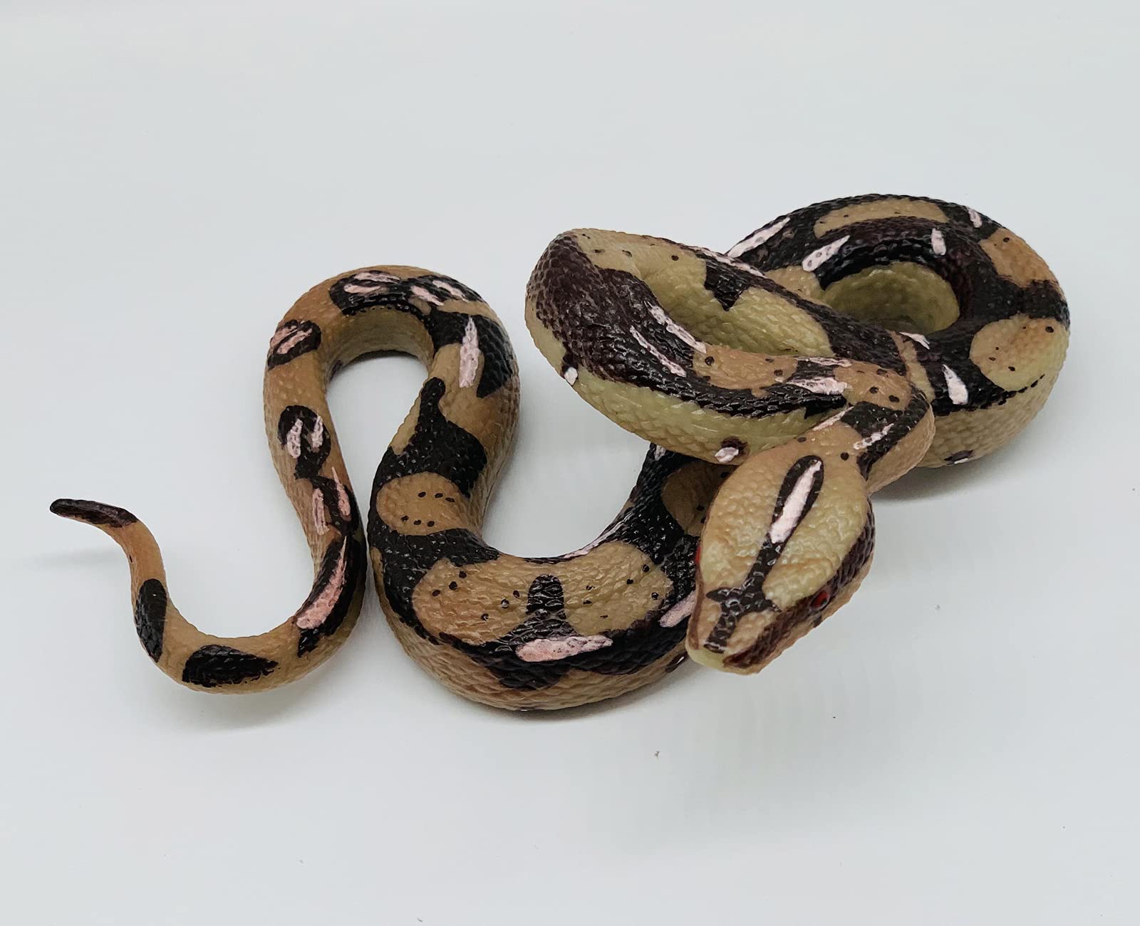 Higherbros Snake Toys Scary Prank Boa Constrictor Python Animal Figures Gag Gifts Halloween Decorations for Children's Animal Figurines Toys for Home and Garden Decorating