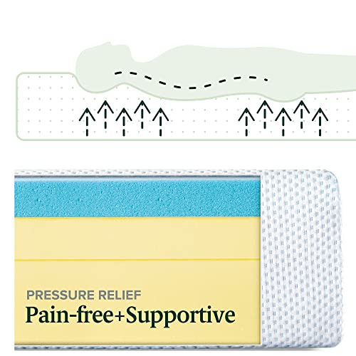 ZINUS 10 Inch Green Tea Cooling Memory Foam Mattress [New Version], Full, Fiberglass Free, Medium Firmness, Cooling Gel Foam, Certified Safe Foams & Fabric, Mattress in A Box