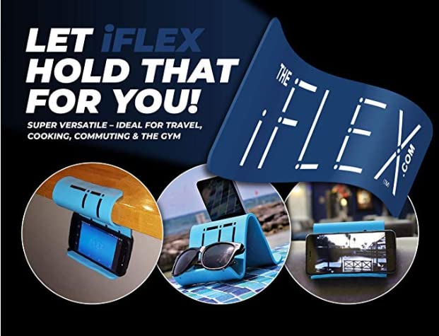 iFLEX Adjustable Cell Phone Stand and Tablet Stand for Work and Home – Flexible Phone Holder