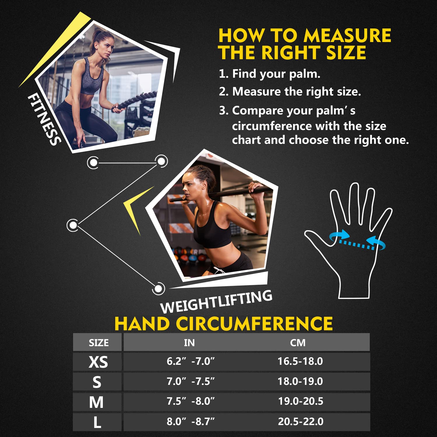 ihuan Breathable Weight Lifting Gloves: Fingerless Workout Gym Gloves Wrist Support Palm Protection Extra Grip for Fitness Rowing Pull-ups