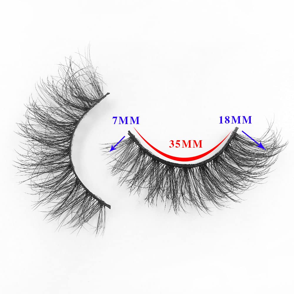 IFLOVEDEKD Fake Eyelashes 3D Wispy Lashes Dramatic Strip Lashes Natural False Lashes 10 Pairs False Eyelashes Thick Lashes Mink Soft Cat Eye Lashes Fluffy eye Lashes Natural Look