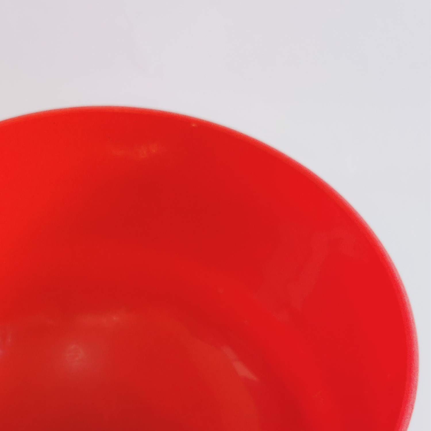 KVKA Quartz Crystal Singing Bowl Root Chakra C Note Frosted Sound Healing 12 Inch Red Color With Carrying Case