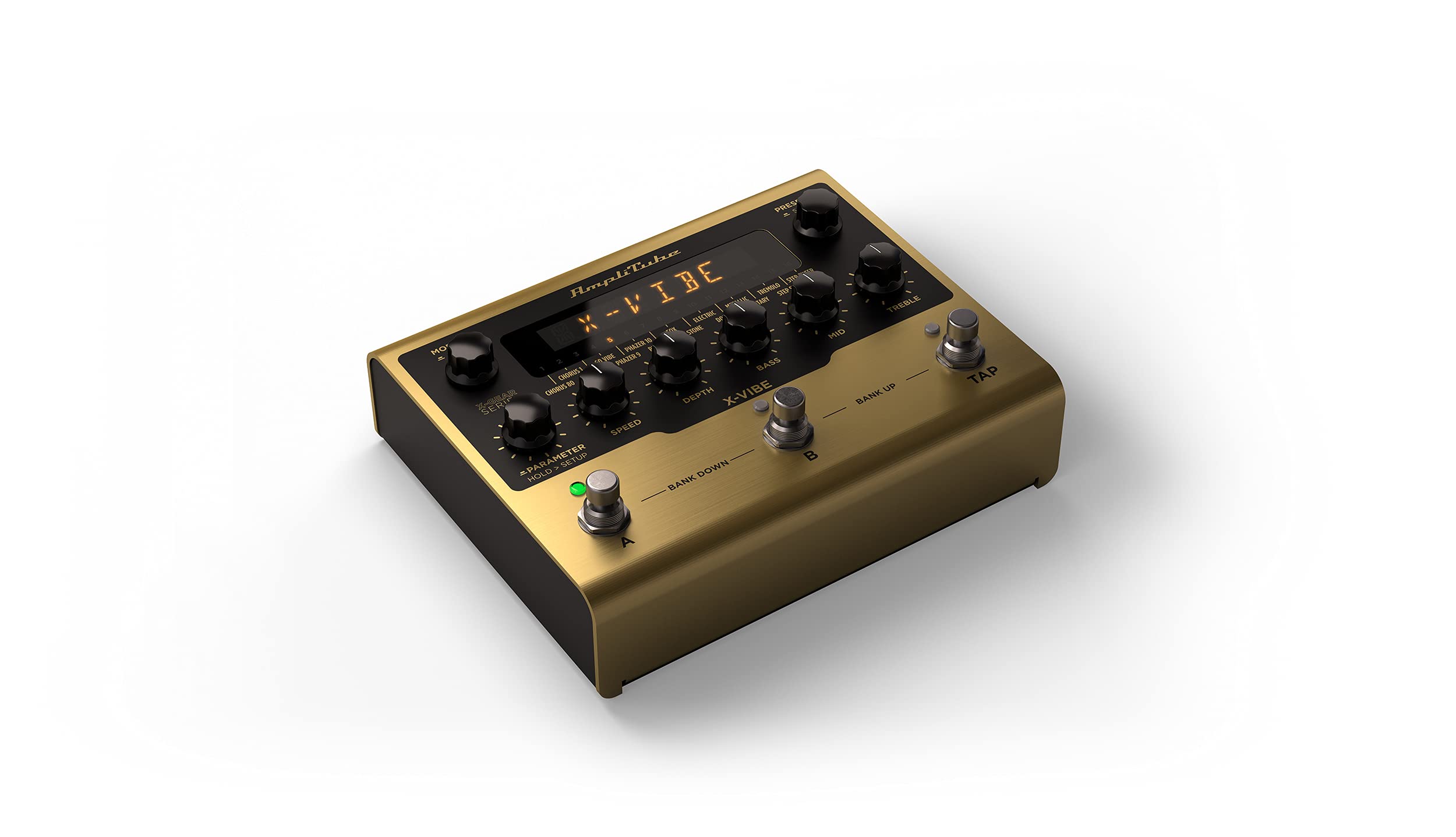 IK Multimedia AmpliTube X-VIBE Yellow Modulation Pedal, 16 iconic effects, true stereo, software integration
