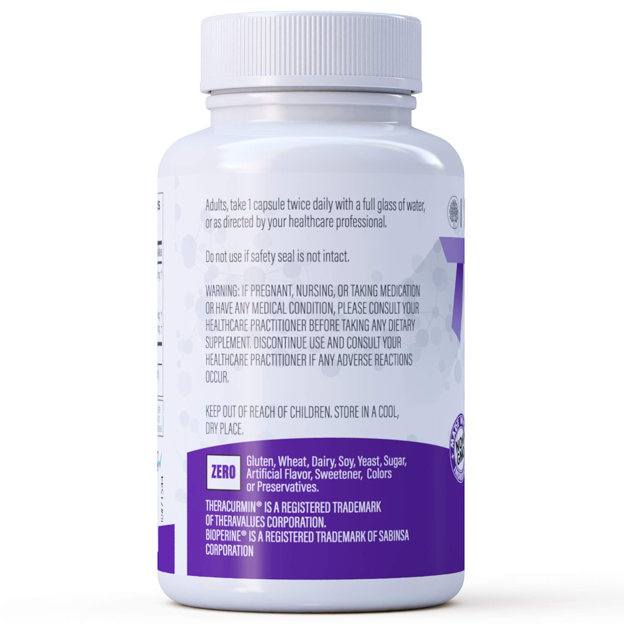 IMMUNOVITES Theracurmin BID 300mg (Curcumin 90mg per Cap.) [[600mg per Serving]] - Now w/Ginger & Bioperine (60ct Bottle)