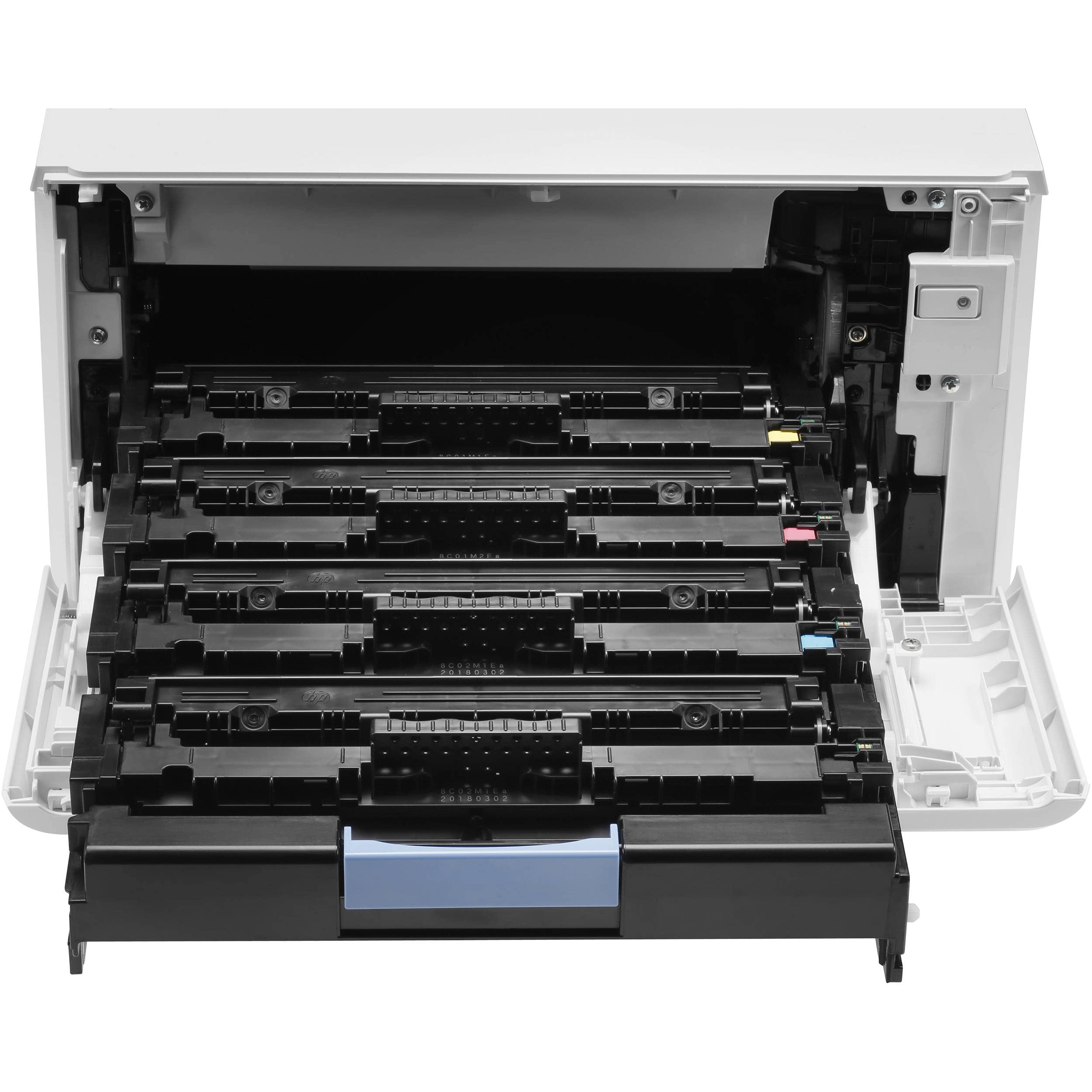 HP Color Laserjet Pro M454dn Wired Ethernet Laser Printer, White - Print only - 2-line Backlit LCD Display, 28 ppm, 600 x 600 dpi, 8.5 x 14, Auto Duplex Printing, Tillsiy Printer Cable