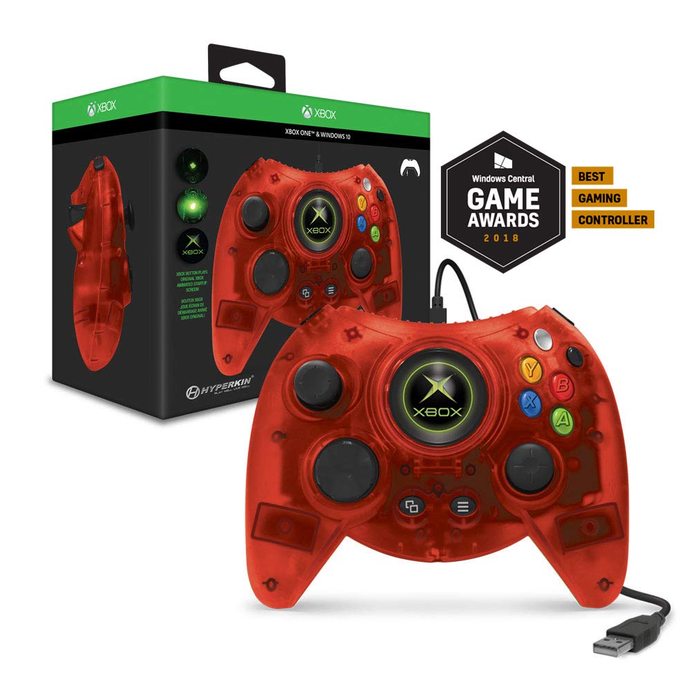 Hyperkin Duke Wired Controller for Xbox One/ Windows 10 PC (Red Limited Edition) - Officially Licensed By Xbox