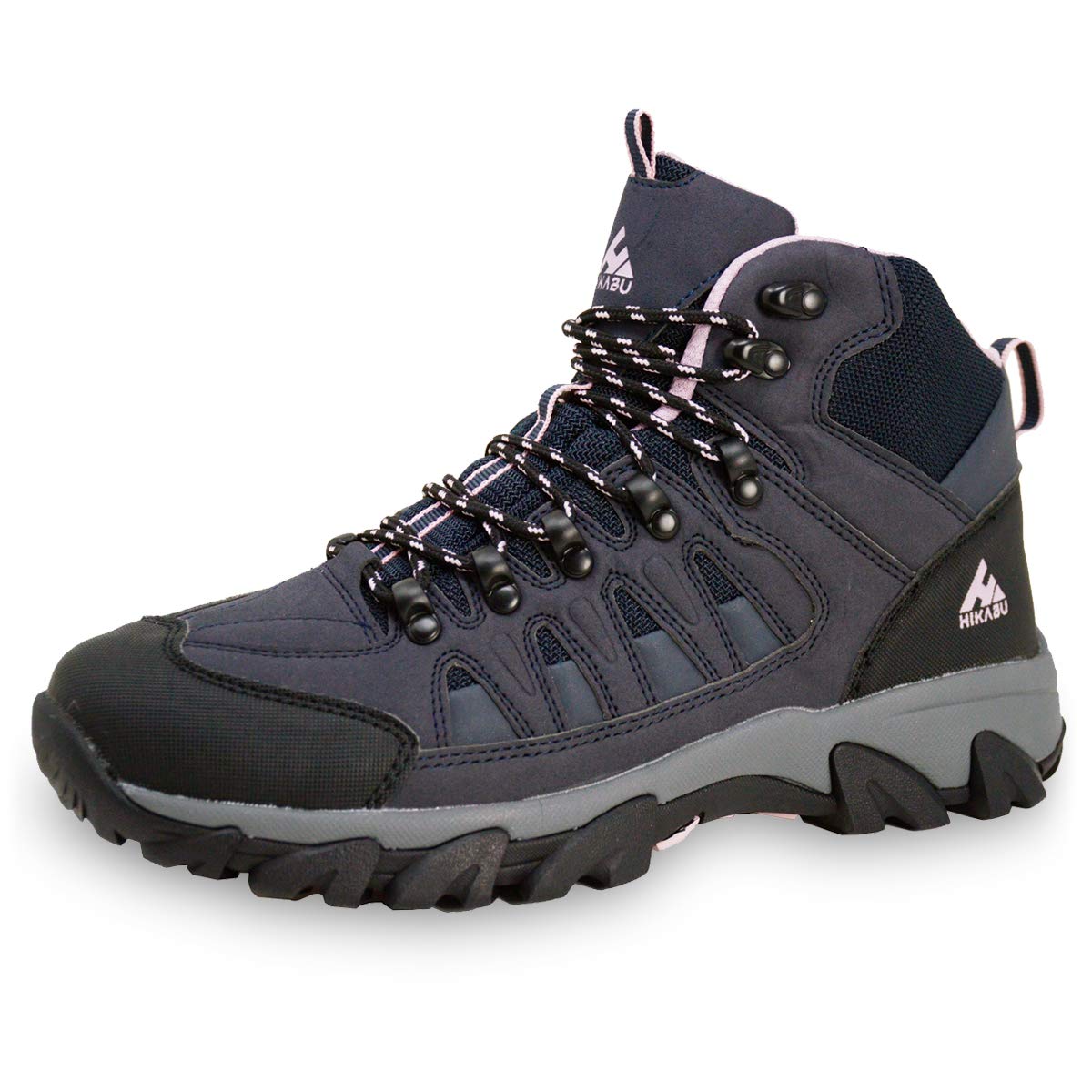 Hikabu Women's Vegan Hiking Boots - Ankle Support, Comfort & Waterproof Protection for All Outdoor Adventures [7.5-8|Purple]