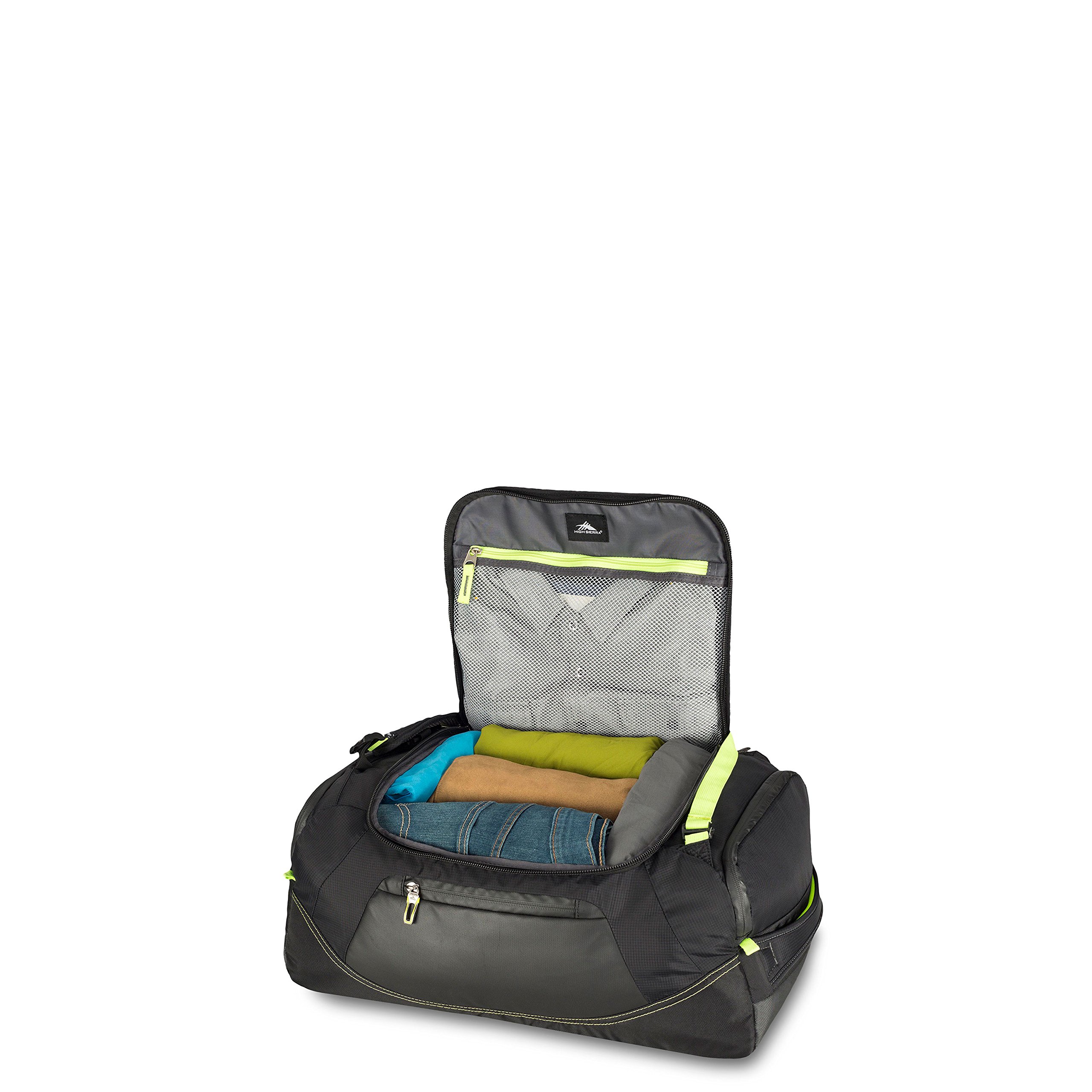 High Sierra AT8 Backpack Duffel Bag, Sapphire/Red Line/True Navy, 26-Inch