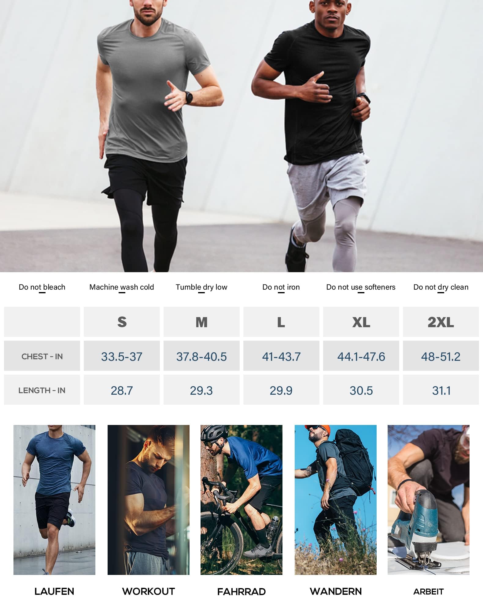HOPLYNN 5 Pack Mesh Workout Shirts for Men Quick Dry Short Sleeve Athletic Dry Fit T-Shirt Moisture Wicking Black White Grey Blue Green L