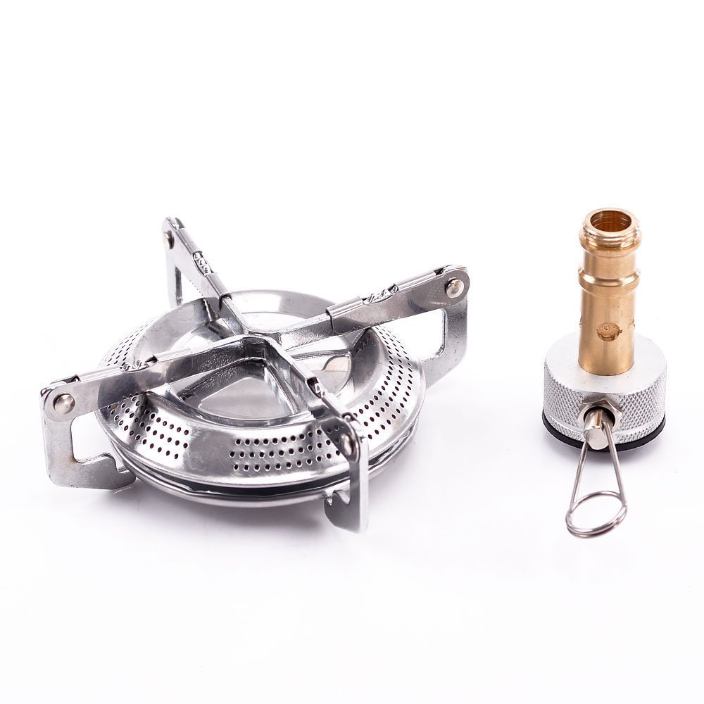 Housweety Lightweight Large Burner Classic Camping and Backpacking Stove. For Butane and Propane Canisters (style 1)