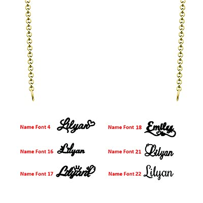 Jesse Ortega Personalized 925 Sterling Silver Custom Name Necklace Nameplate Necklace Jewelry for Women Mom Bridesmaid Gift