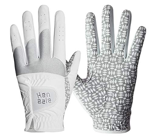 Henzzle Women's Golf Gloves for Both Hands (1 Pair) (19(Small))