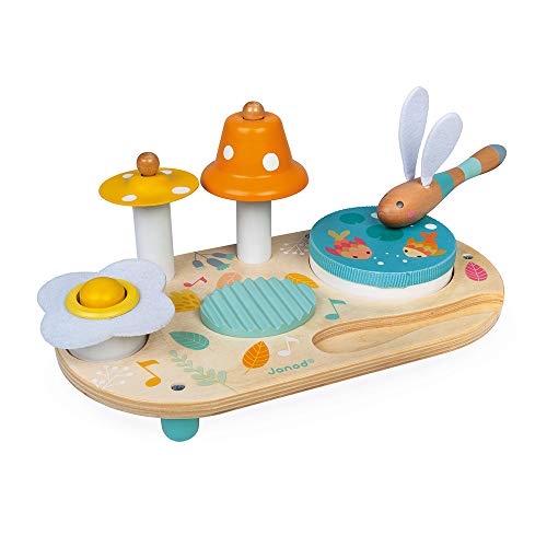Janod Pure Musical Table - Wooden Musical Instrument Set β Ages 1+ - J05164