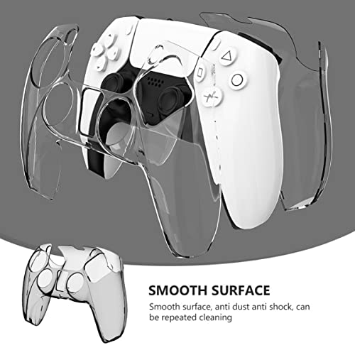 Mobestech 2pcs Protection Handle Color Conter Pad Cover Case Transparent Game Bundle Protector Gamepad Storage Accessories