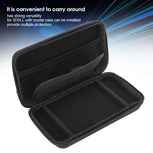 Jopwkuin Resist Impact Protective Bag Internal Double‑Layer Nylon Protective Hard Bag,for Game Player,for Game Storage,for Game Lover(Black)